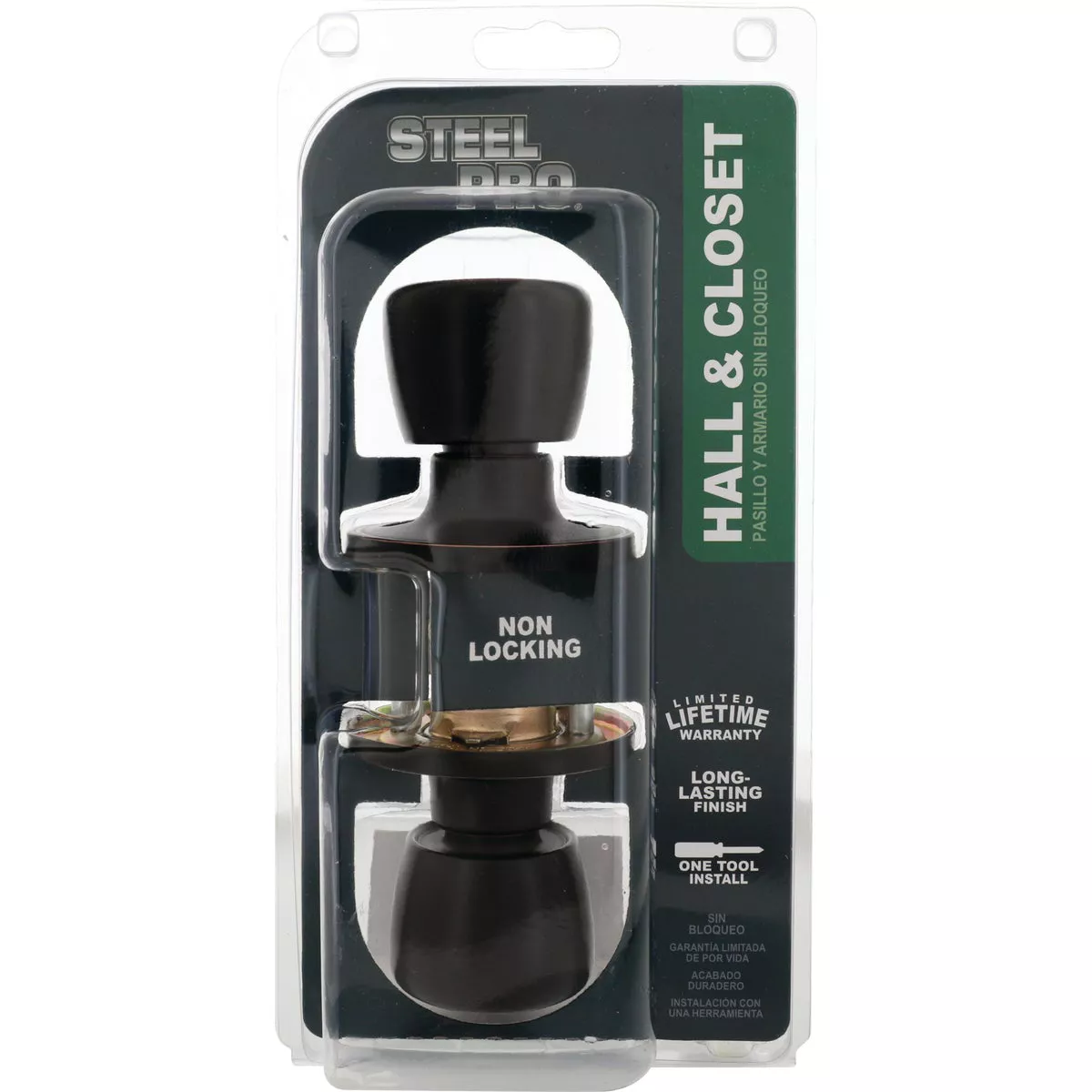 Steel Pro Oil Rubbed Bronze Hall & Closet Door Knob | True Value Hardware