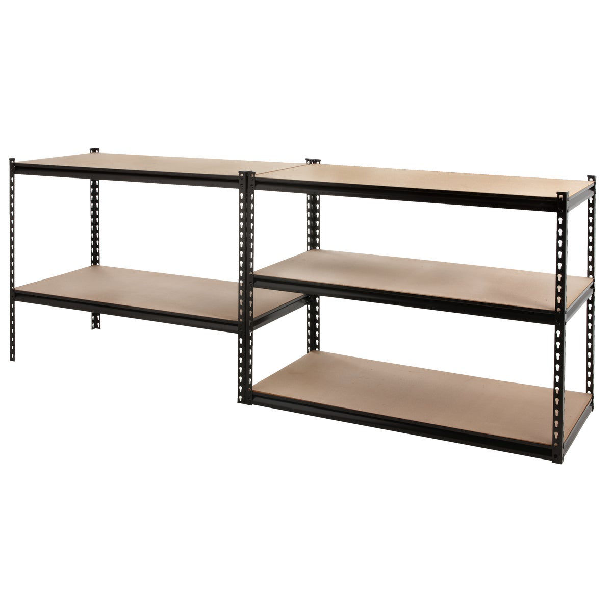 Z-Beam 48 In. x 72 In. x 24 In. Black Steel 5-Tier Shelving | Do it Best
