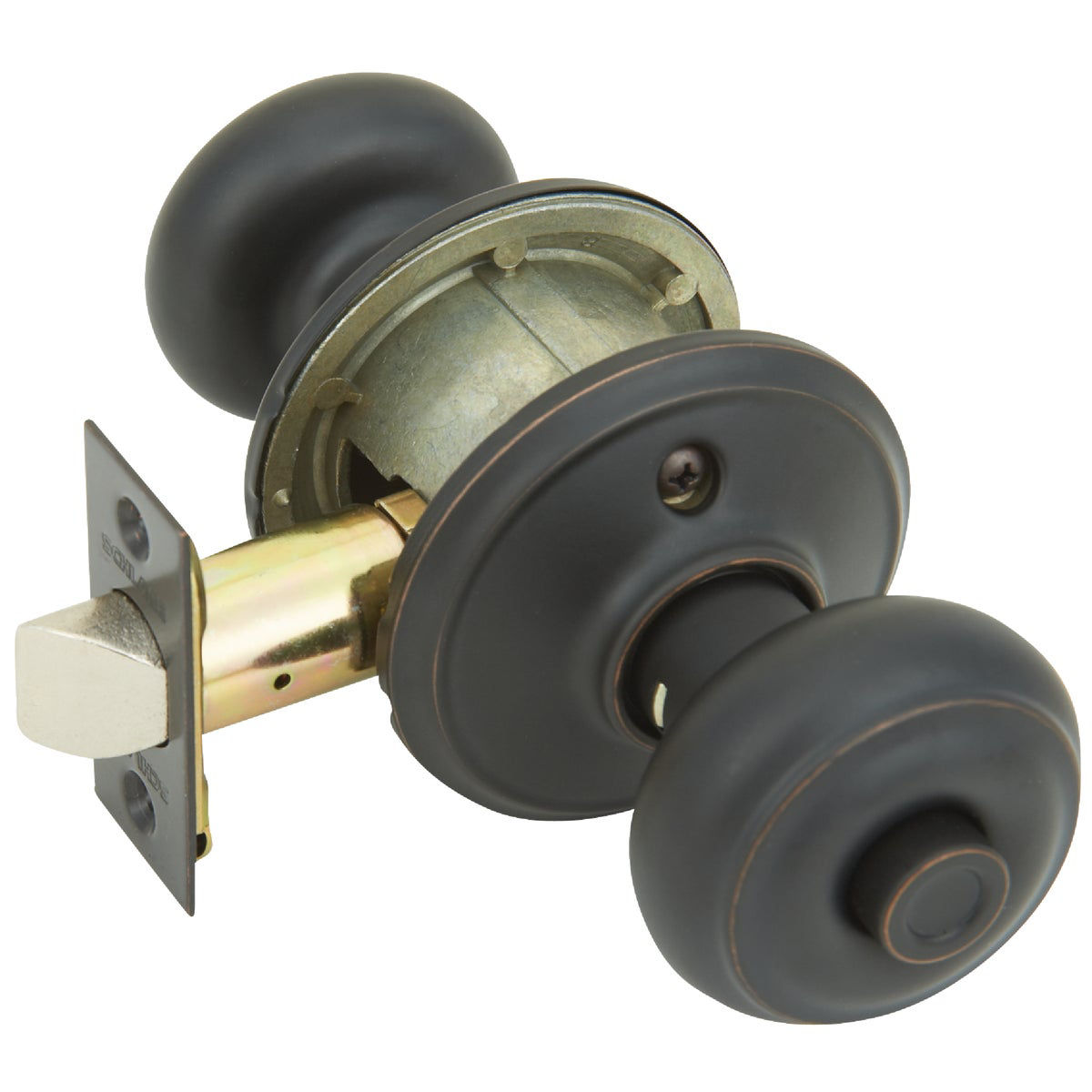 Schlage Georgian Aged Bronze Bed & Bath Door Knob | Do it Best