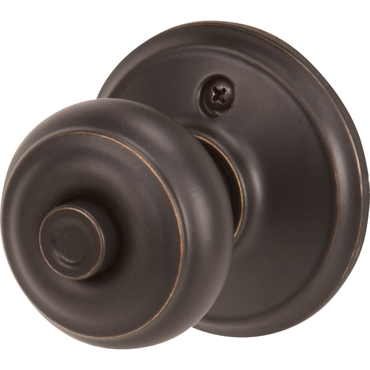 Schlage Georgian Aged Bronze Bed & Bath Door Knob | Do it Best