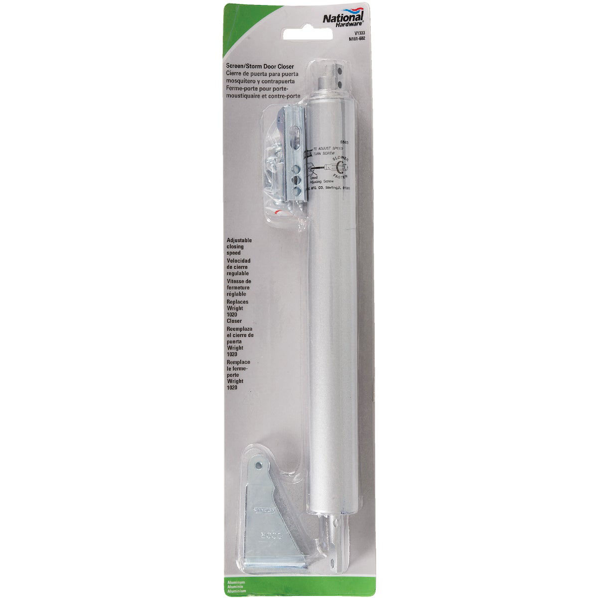 National Aluminum Steel Storm or Screen Door Closer | Do it Best