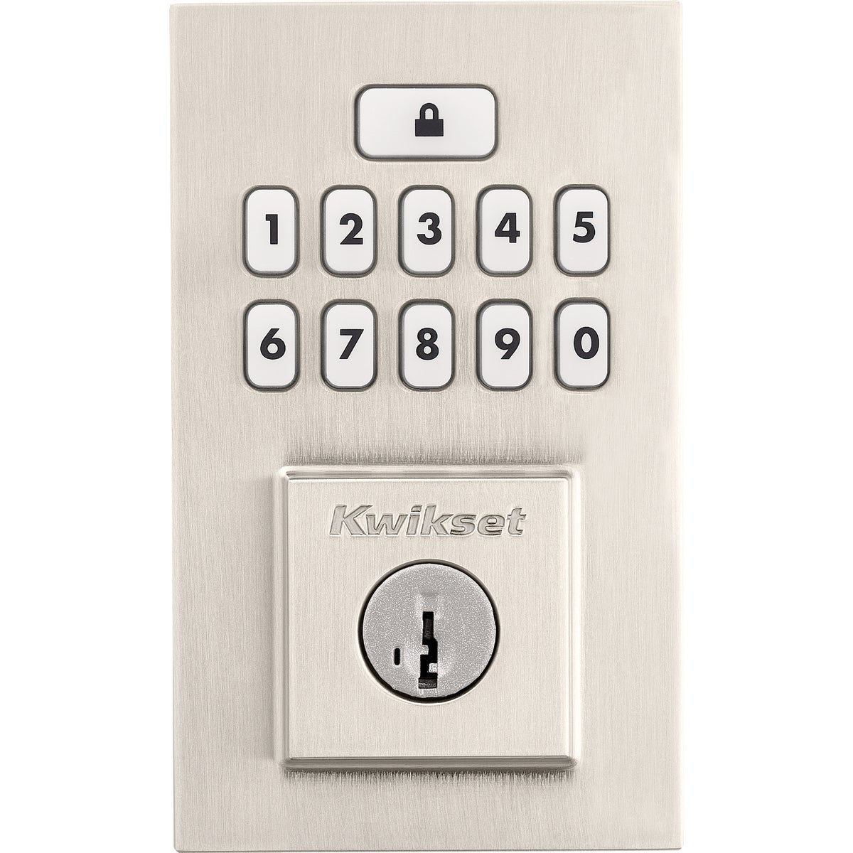 Kwikset Signature Series Contemporary SmartCode Satin Nickel Electronic ...
