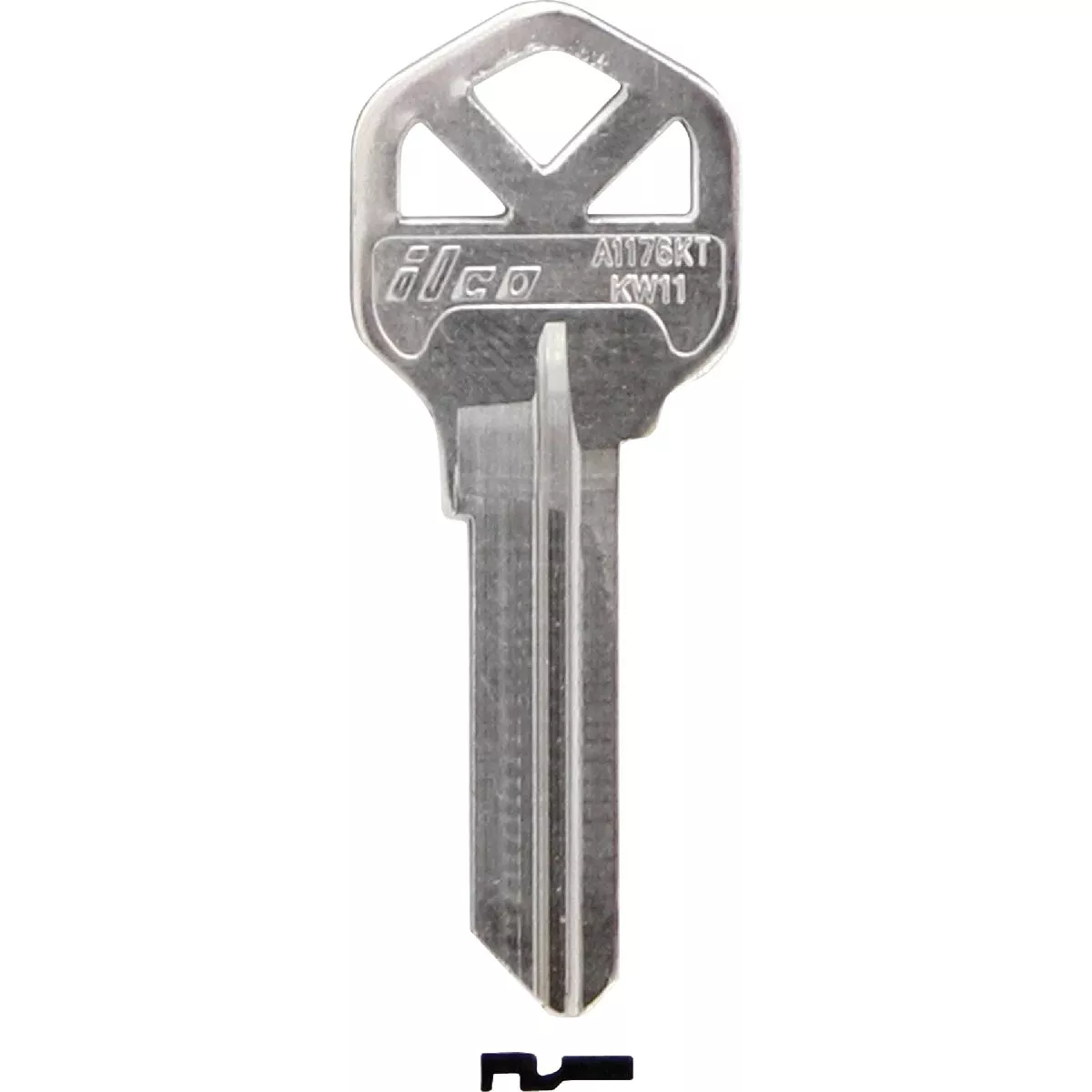 ILCO Kwikset Nickel Plated House Key, KW11 / A1176KT (10-Pack) | Do it Best