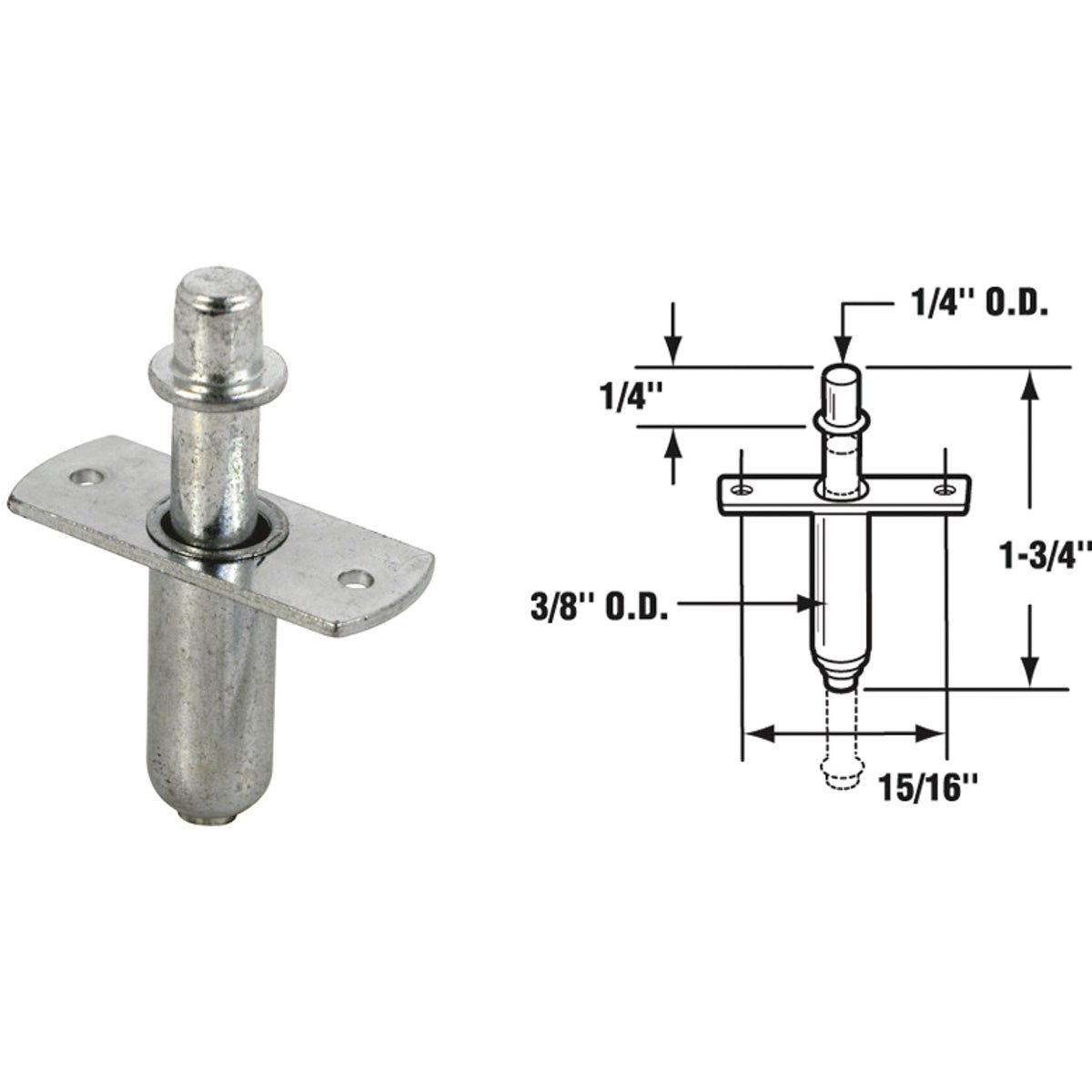 Prime-Line Steel Nail-Down Bifold Door Top Pivot (2 Count) | Do it Best Prime-Line Steel Nail-Down Bifold Door Top Pivot (2 Count) | Do it Best