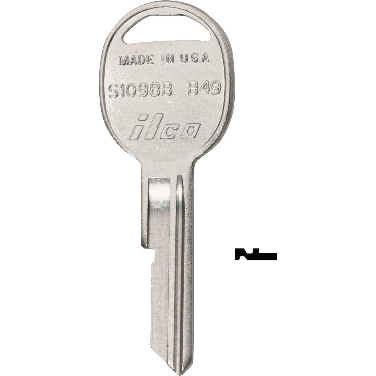 ILCO GM Nickel Plated Automotive Key, B49 / S1098B (10-Pack) | Do it Best