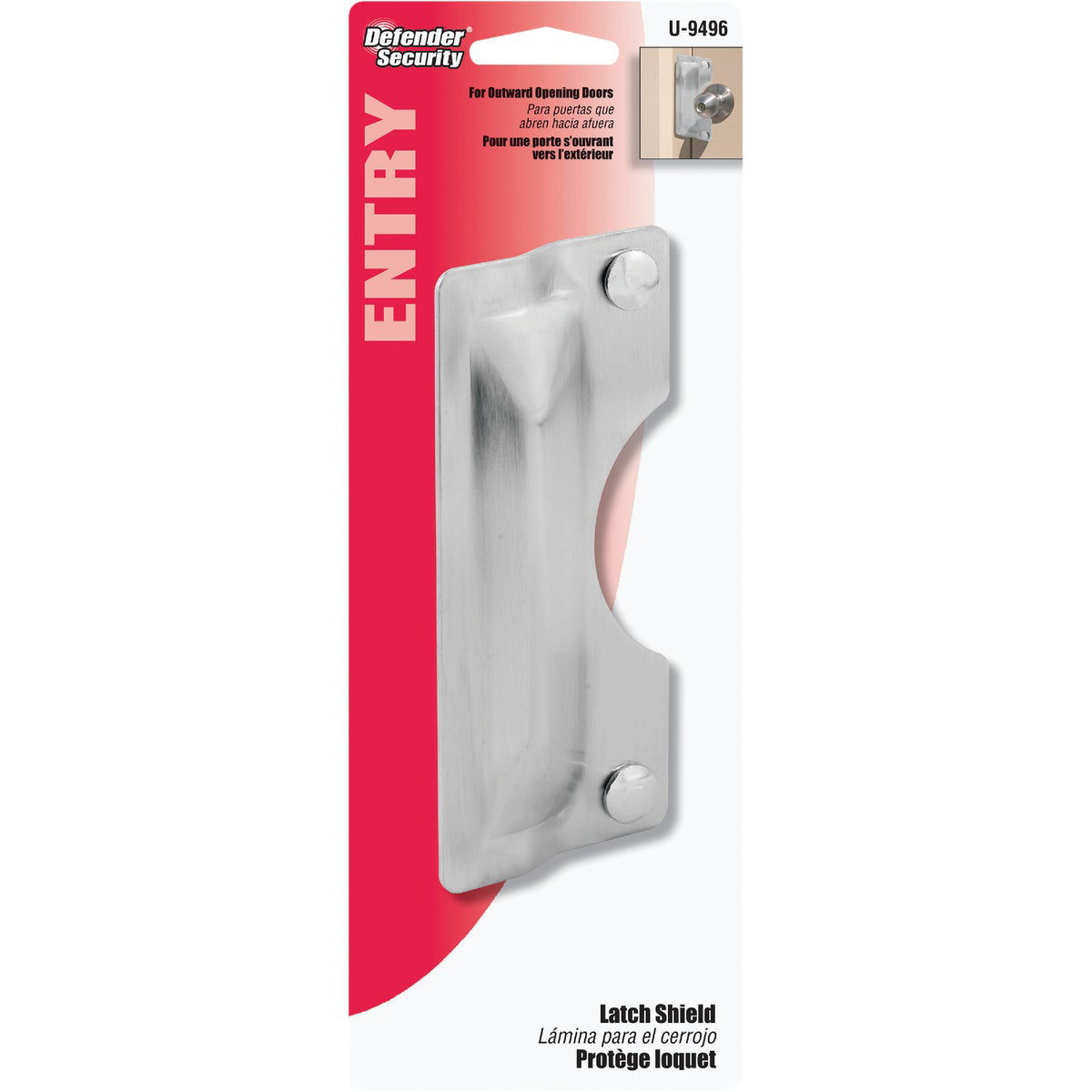 Defender Security 3 In. x 7 In. Stainless Steel Latch Guard | Do it Best