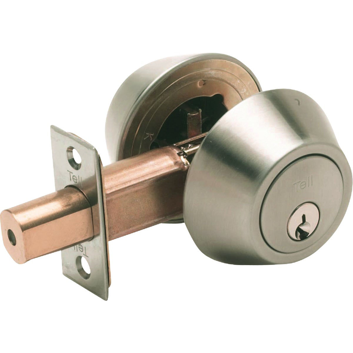 Tell Satin Stainless Steel Commercial Double Cylinder Deadbolt | Do it Best