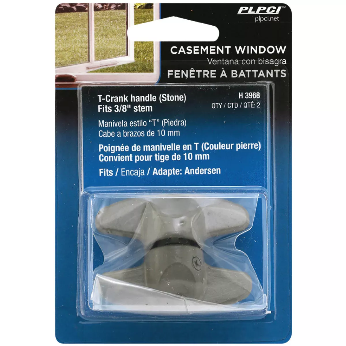 Prime-Line 3/8 In. Stone Tee Crank Handle (2 Count) | True Value Hardware