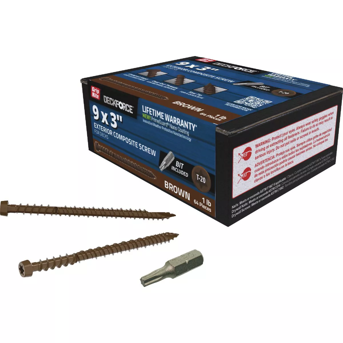 Grip-Rite DeckForce 3 In. Composite Acacia Deck Screw (1 Lb.) | True ...