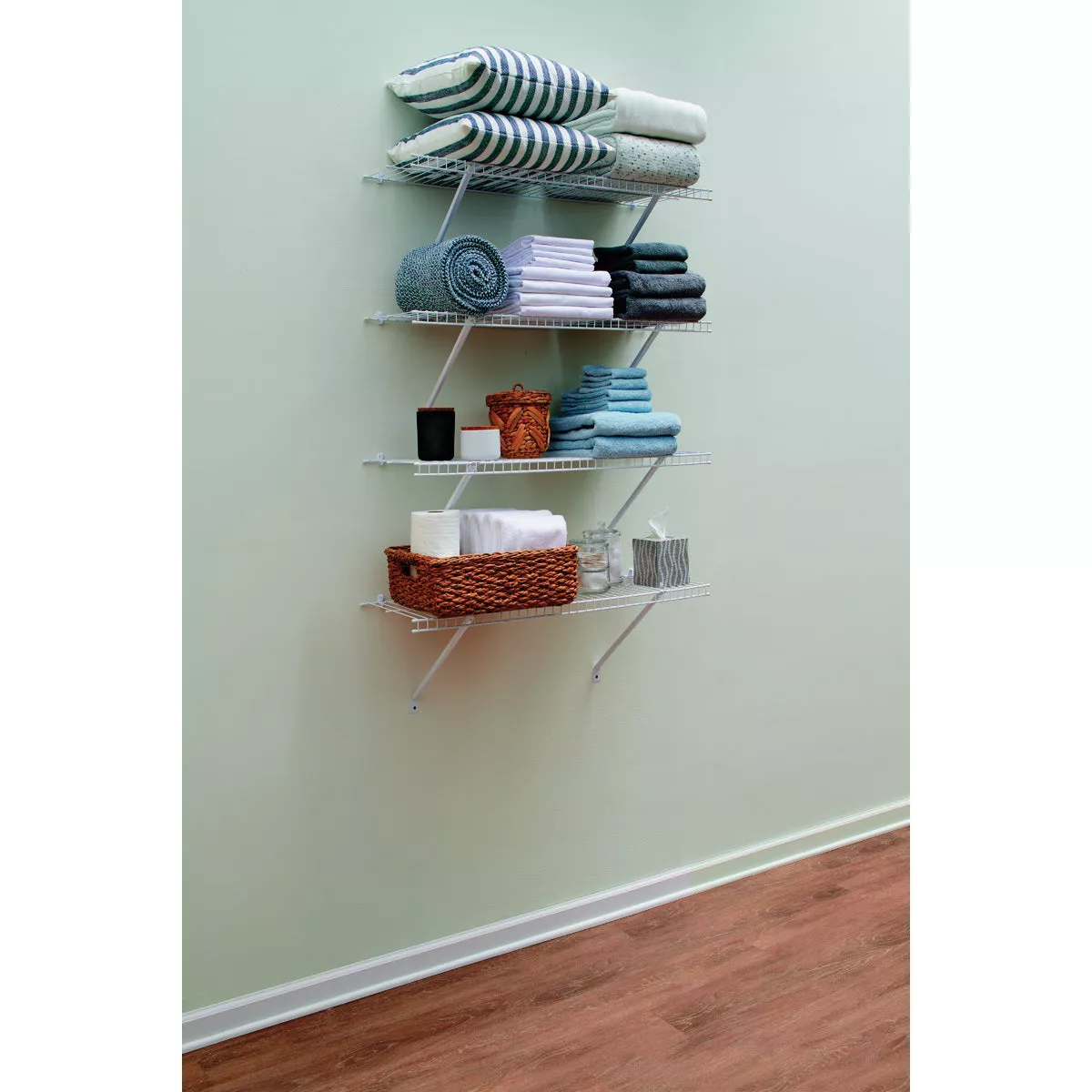Rubbermaid 36 In. 4-Shelf Linen Closet Kit | Do it Best