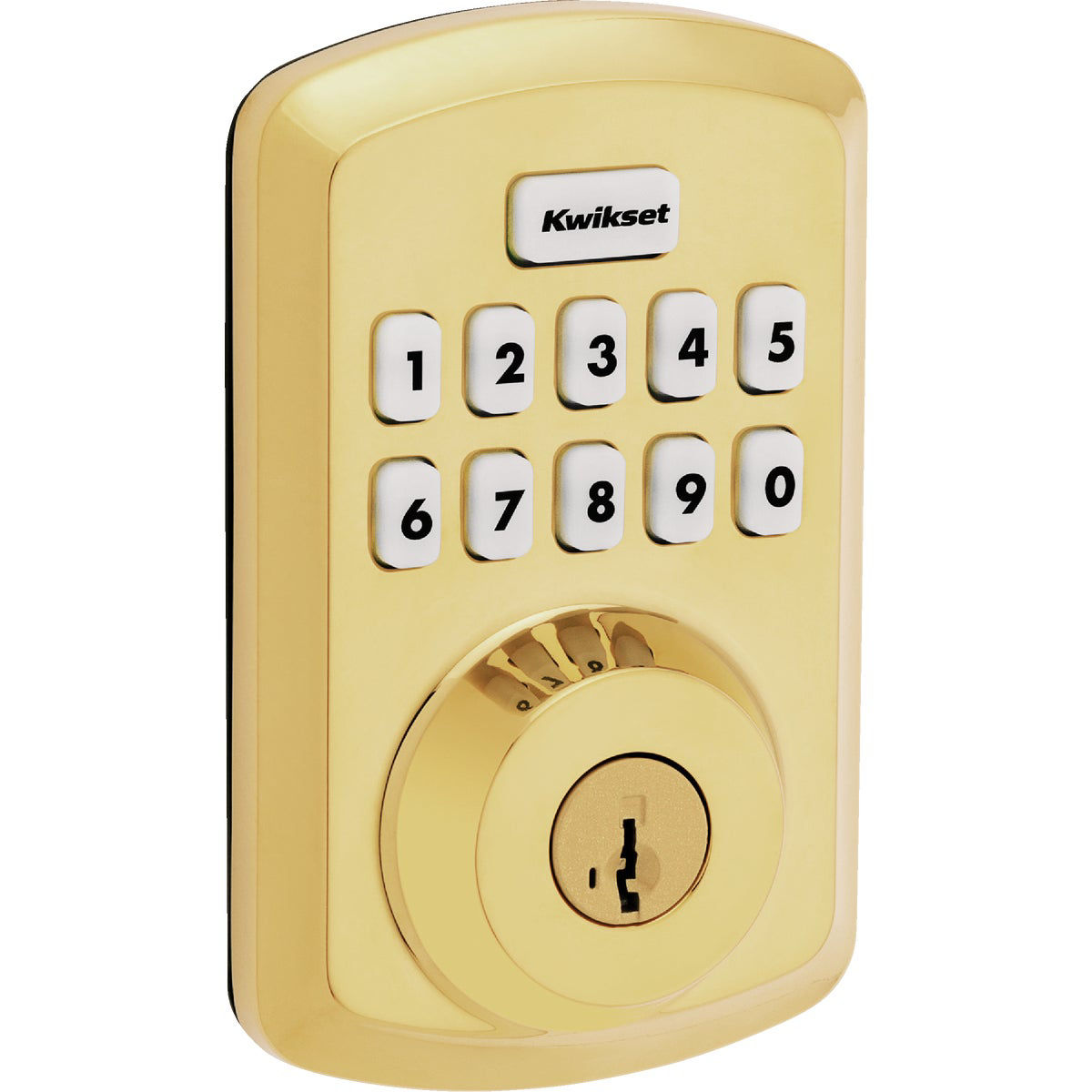 Kwikset Powerbolt 250 10-Button Keypad Lifetime Electronic Deadbolt ...