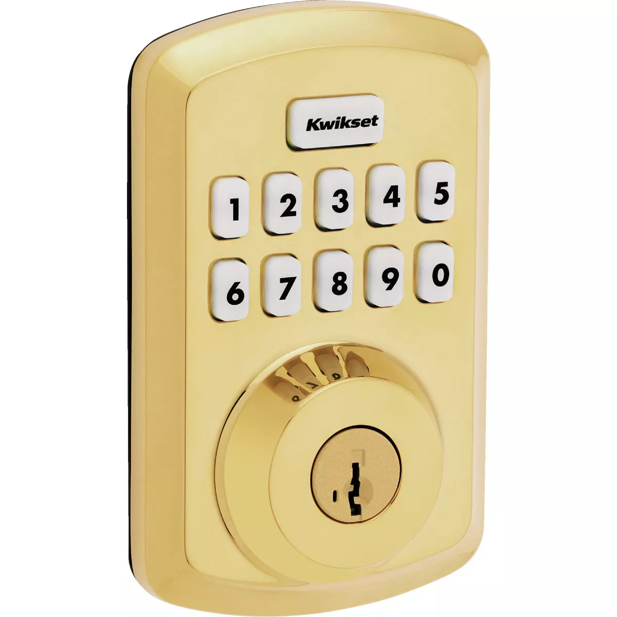 Kwikset Powerbolt 250 10-Button Keypad Lifetime Electronic Deadbolt ...