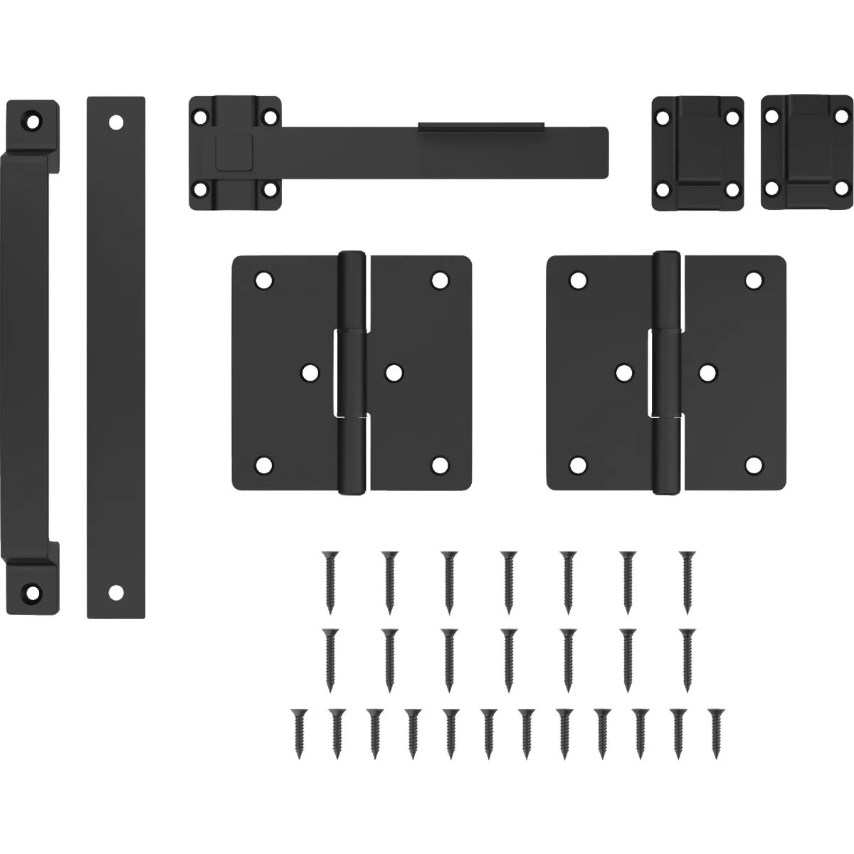 National Hardware 4-Piece Black Modern Gate Kit | True Value Hardware