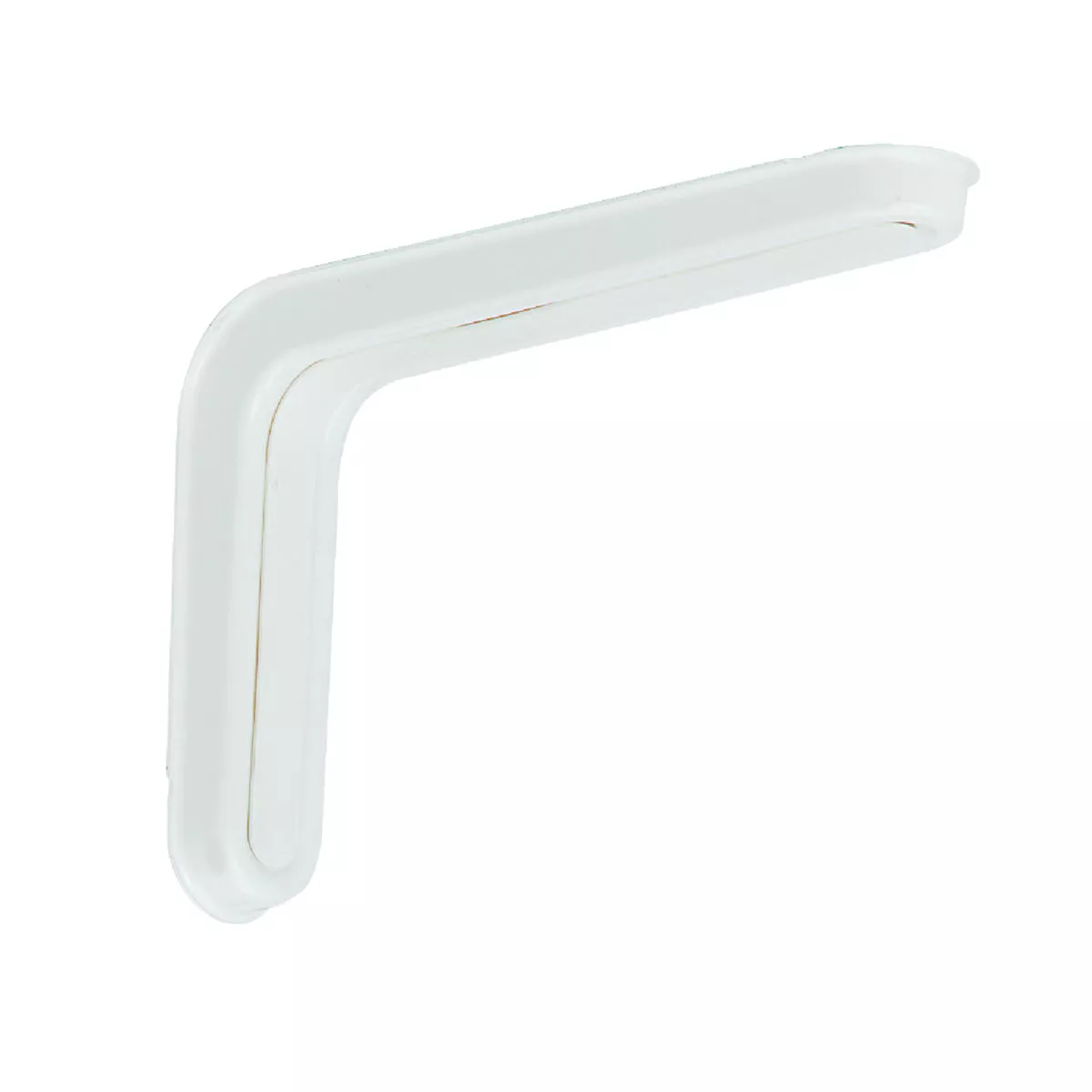 Knape & Vogt Slim-Line 8 In. D. x 5.25 In. H. White Steel L Bracket ...