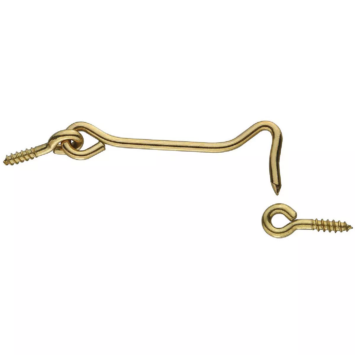 National Solid Brass 4 In. Hook & Eye Bolt | Do it Best