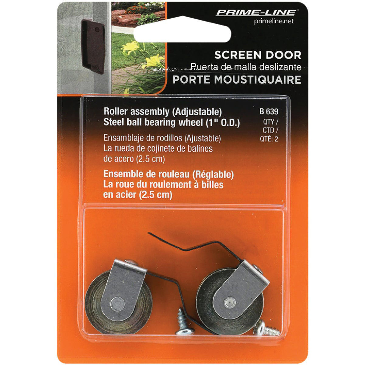 Prime-Line Screen Door Tension Spring with Stainless Steel Roller (2 ...