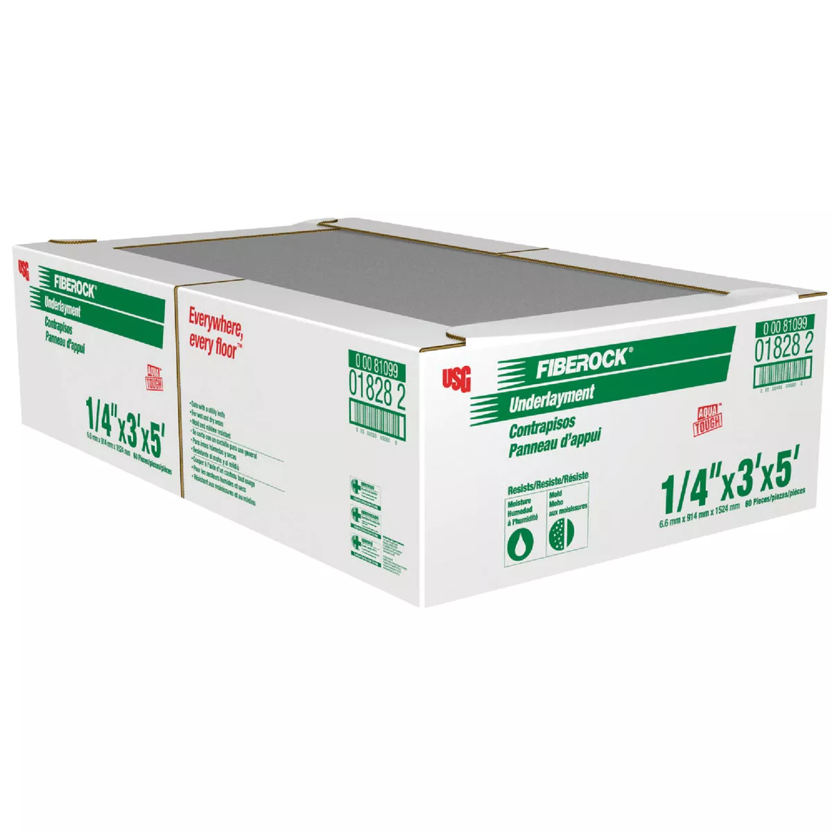 Fiberock Aqua-Tough 1/4 In. x 3 Ft. W. x 5 Ft. L. Underlayment | Do it Best