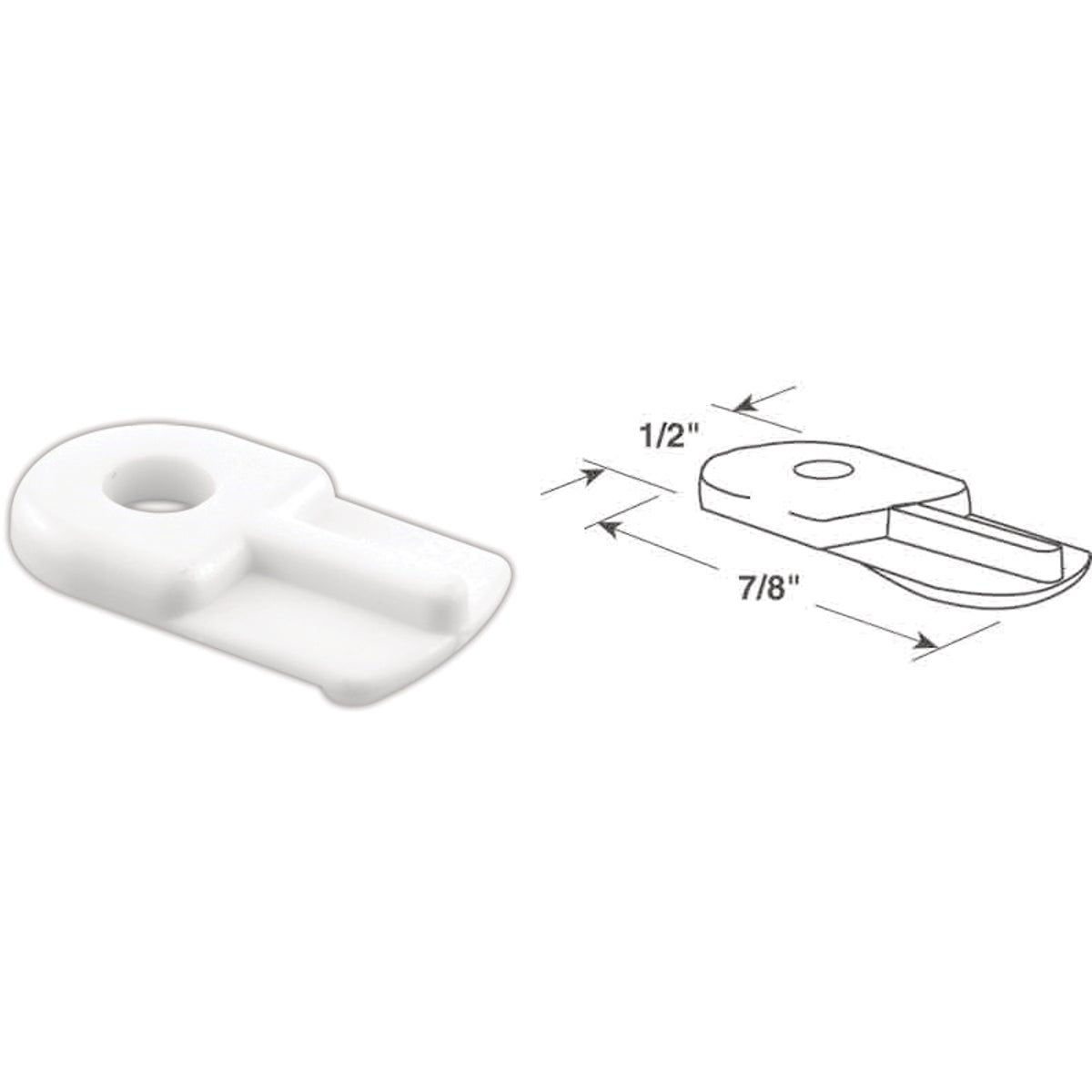 Prime-Line White Turn Button Screen Clip (12-Pack) | Do it Best