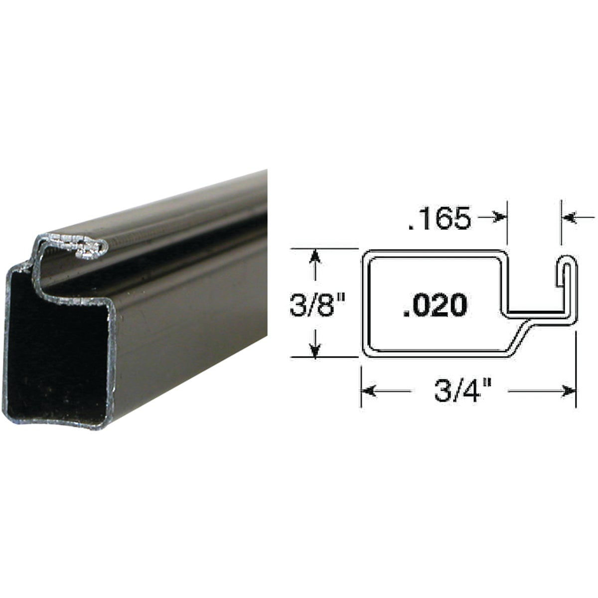 Prime-Line Make-2-Fit 3/4 x 3/8 x 72 Bronze Aluminum Screen Frame | Do ...