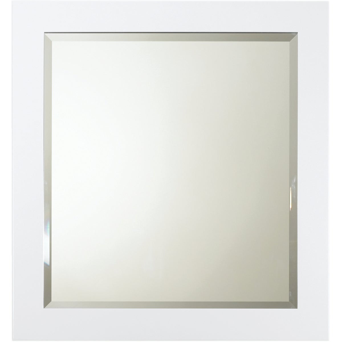 Bertch White 28 In. W x 30 In. H Framed Vanity Mirror | Do it Best