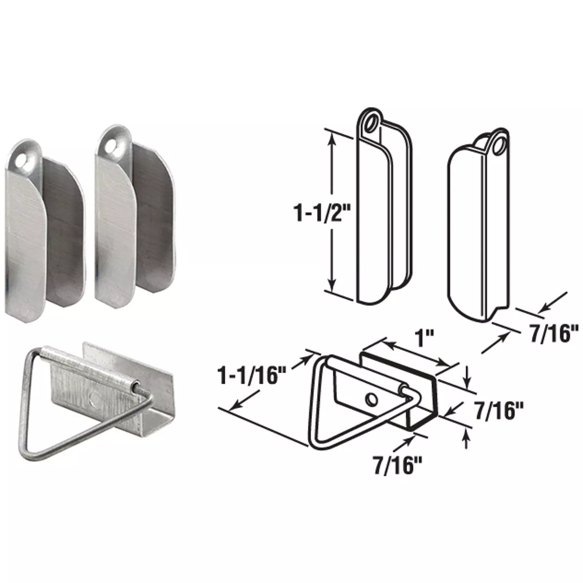 Prime-Line 7/16 In. Mill Hanger & Latch (2-Pack) | Do it Best