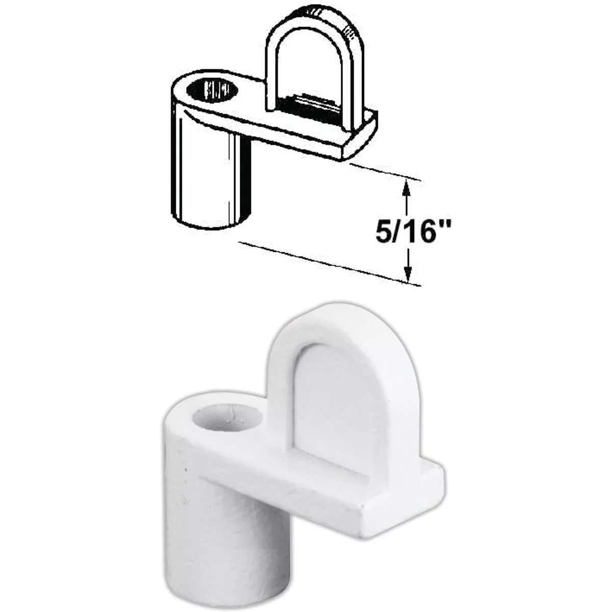 Prime-Line 5/16 In. White Swivel Die-cast Screen Clips With Screws (12 ...