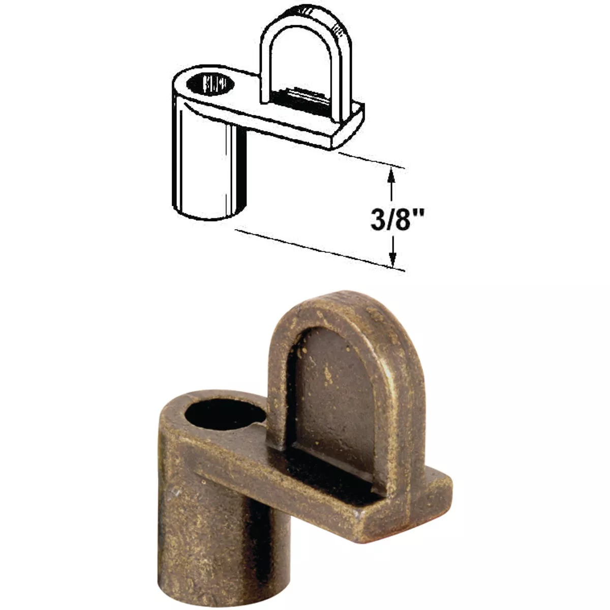 Prime-Line 3/8 In. Bronze Swivel Die-cast Screen Clips With Screws (12 ...