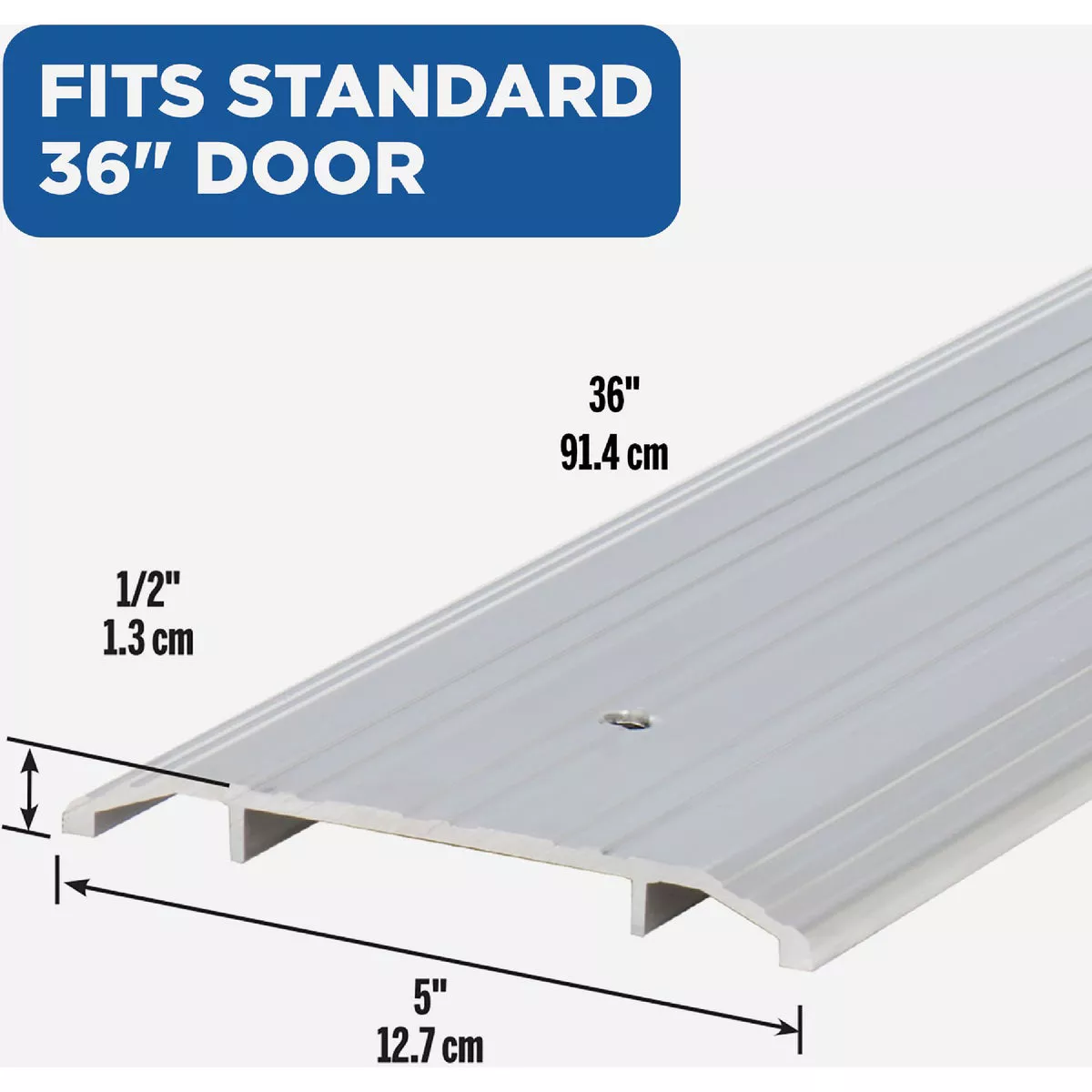 M-D Building Products 5 In. x 1/2 In. x 36 In. Silver Aluminum ...