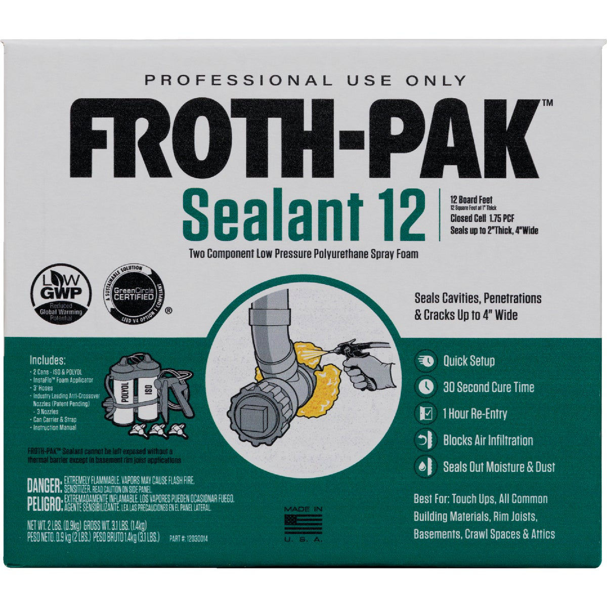 Froth-Pak 12 Two-Component Polyurethane Foam Sealant Kit | Do it Best