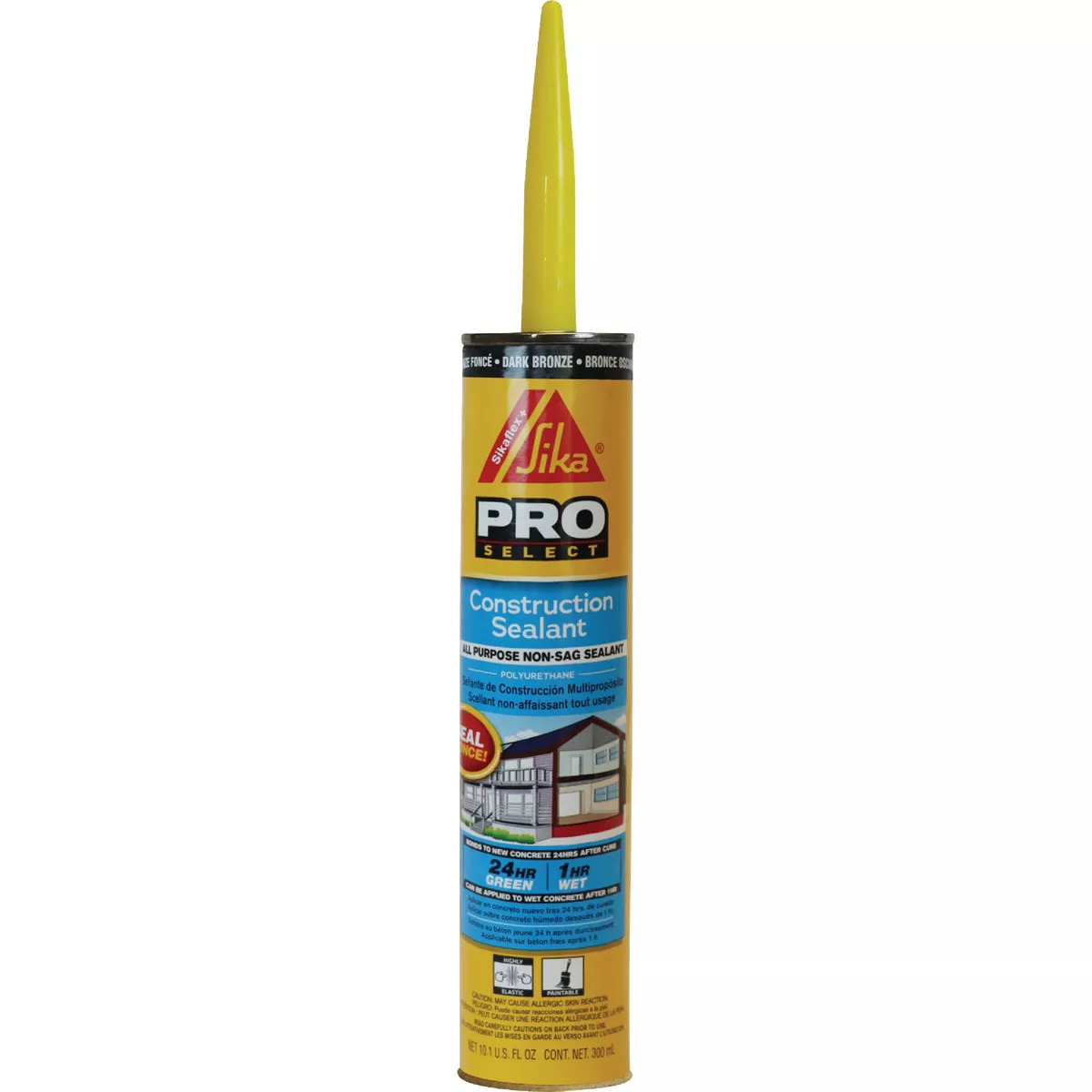 SikaFlex 10.1 Oz. Pro Select Construction Polyurethane Sealant, Dark ...