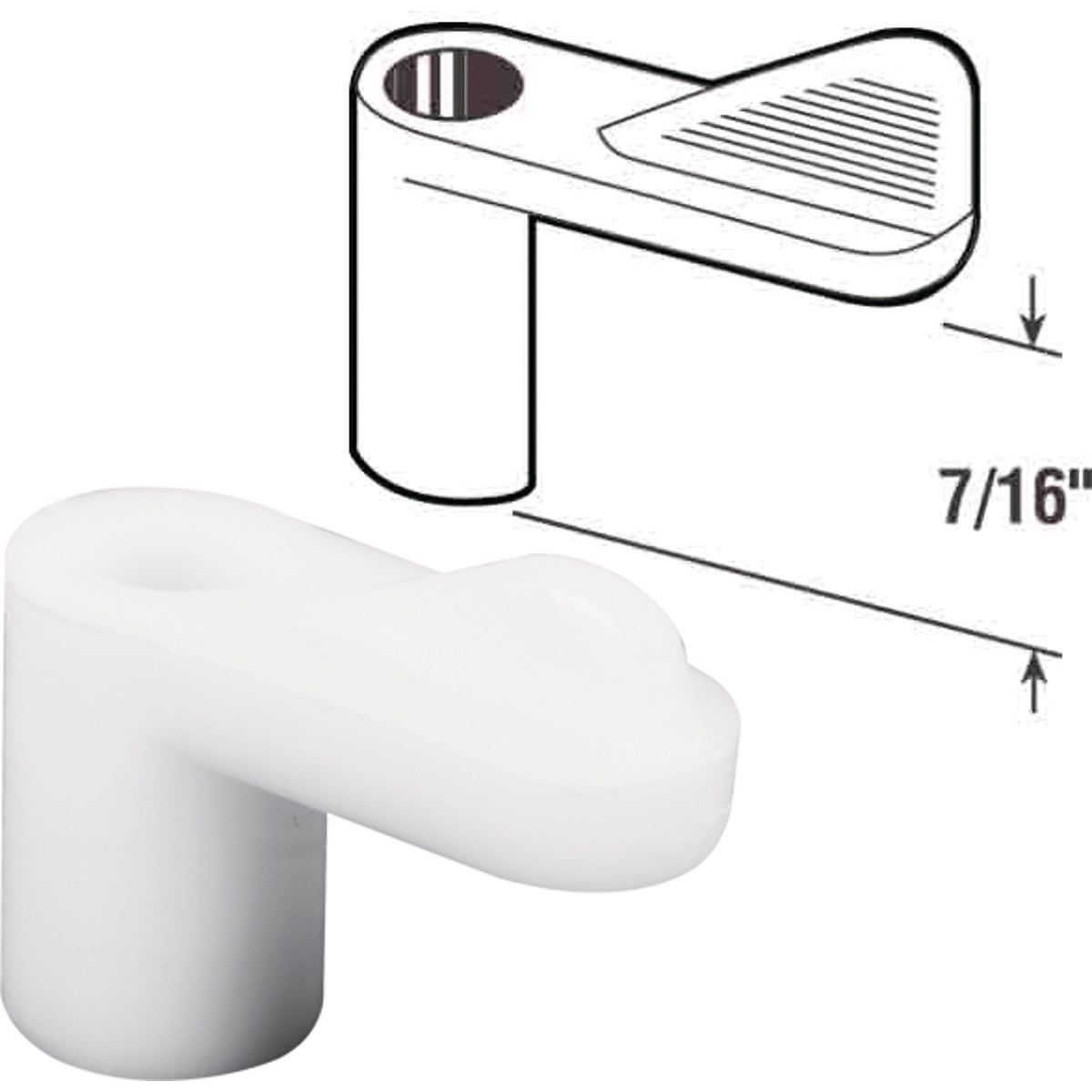 Prime-Line 7/16 In. White Swivel Plastic Screen Clips with Screws (12 ...
