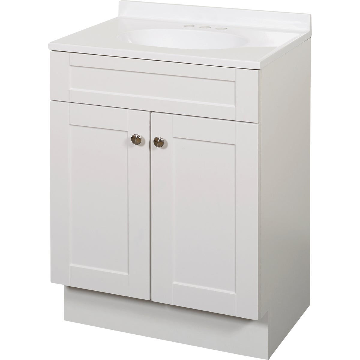 Zenith Zenna Home White 24 In. W x 35 In. H x 18 In. D Shaker Vanity ...