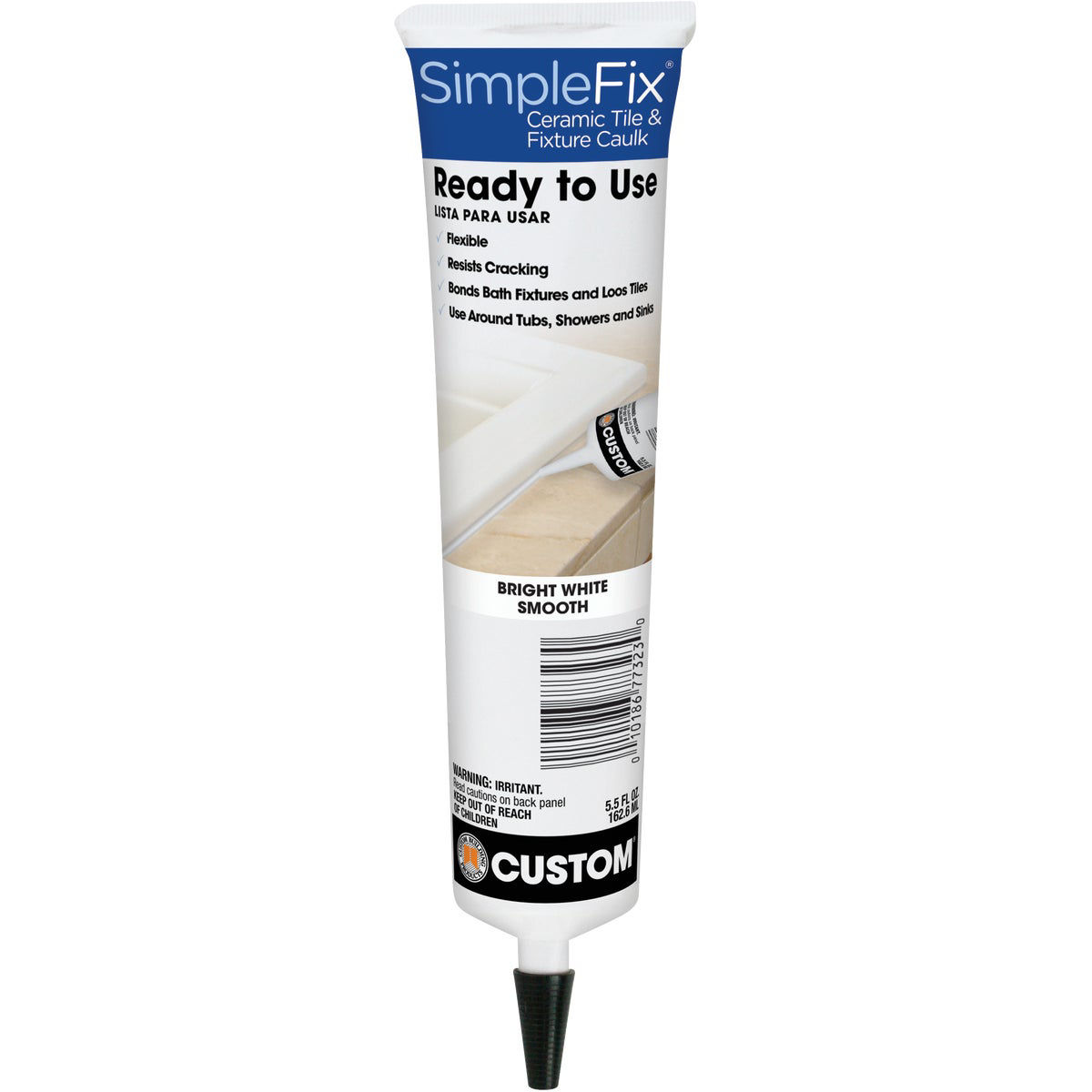 SimpleFix 5.5 Oz. #381 Bright White Smooth Ceramic Tile & Fixture Caulk | Do it Best
