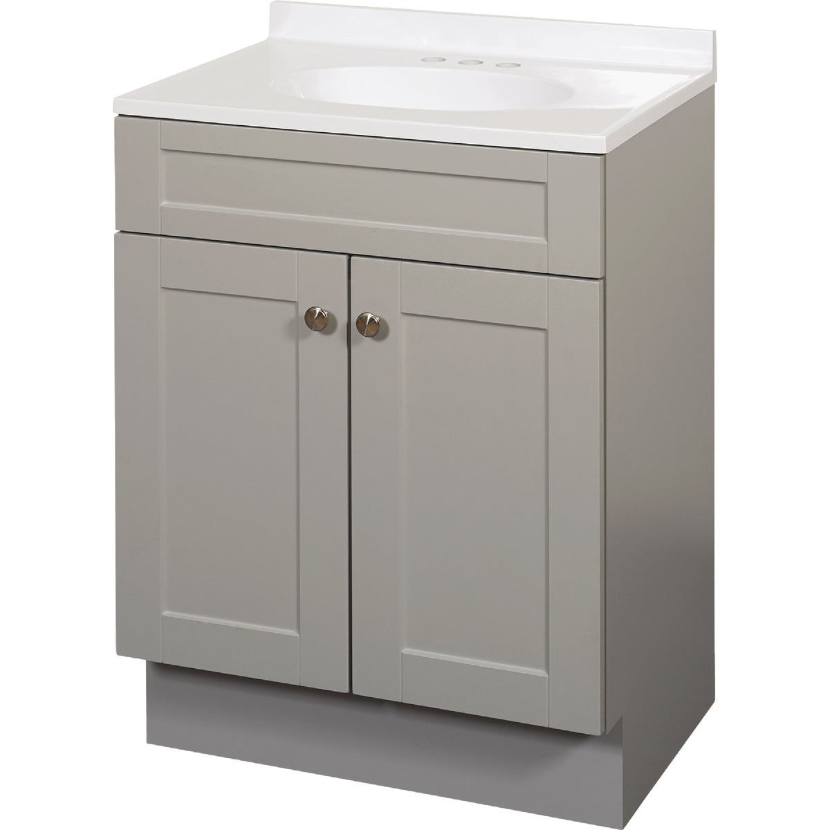 Zenith Zenna Home Cool Gray 24 In. W x 35 In. H x 18 In. D Shaker ...