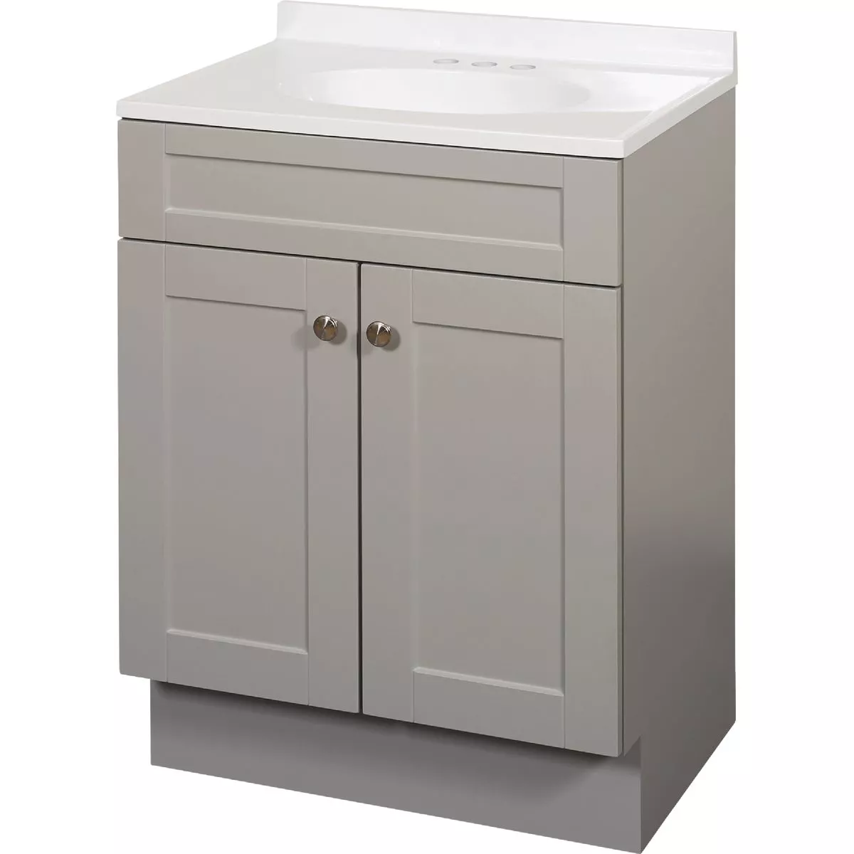 Zenith Zenna Home Cool Gray 24 In. W x 35 In. H x 18 In. D Shaker ...