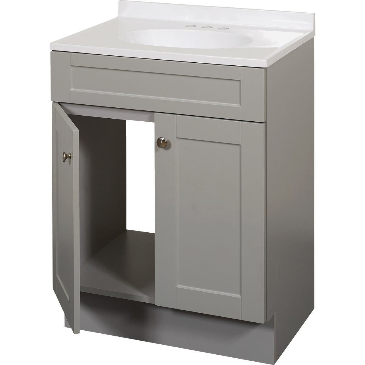 Zenith Zenna Home Cool Gray 24 In. W x 35 In. H x 18 In. D Shaker ...