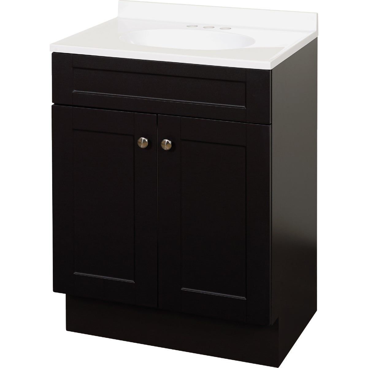 Zenith Zenna Home Espresso 24 In. W x 35 In. H x 18 In. D Shaker Vanity ...