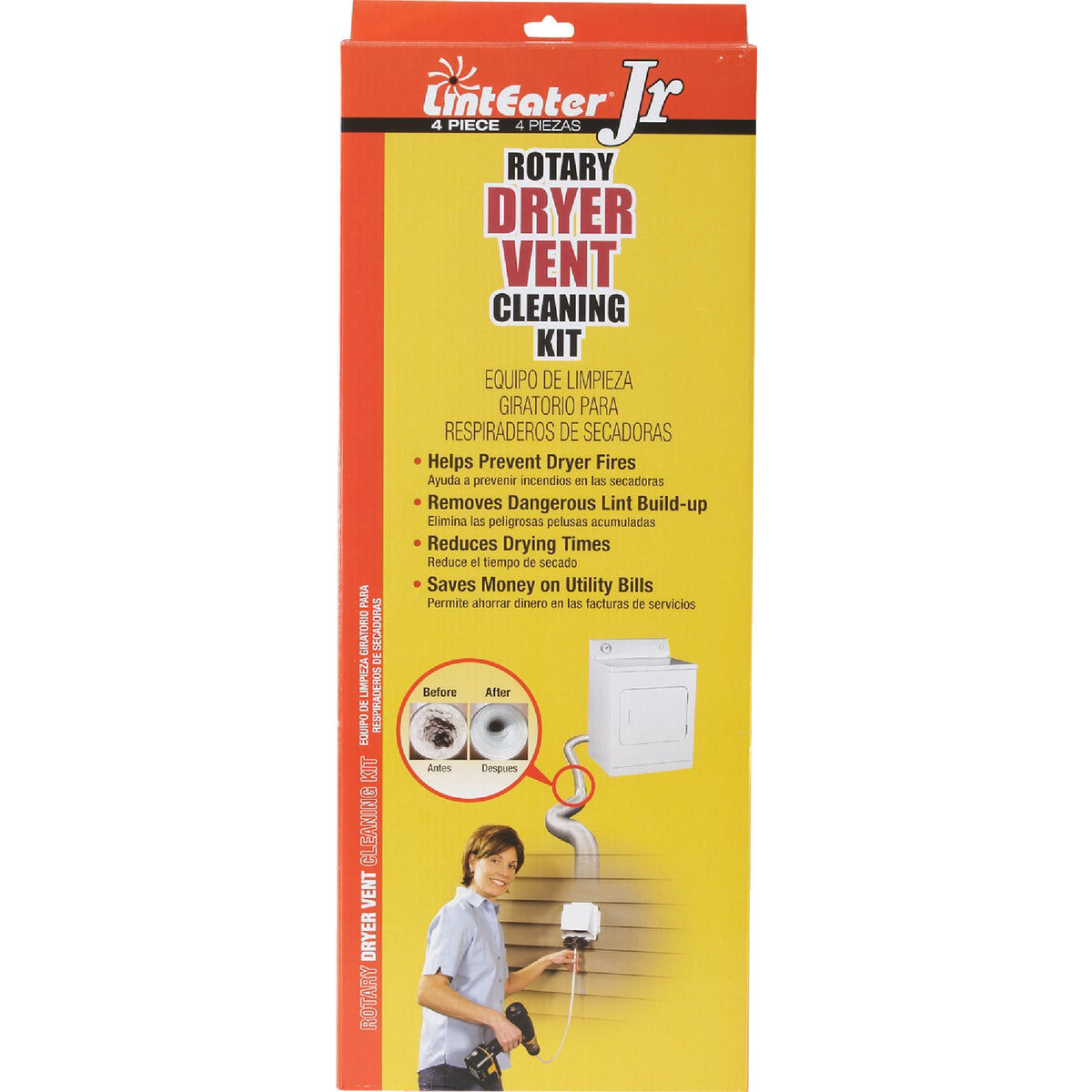 LintEater Jr. Dryer Vent Cleaning System (4 Piece) | Do it Best