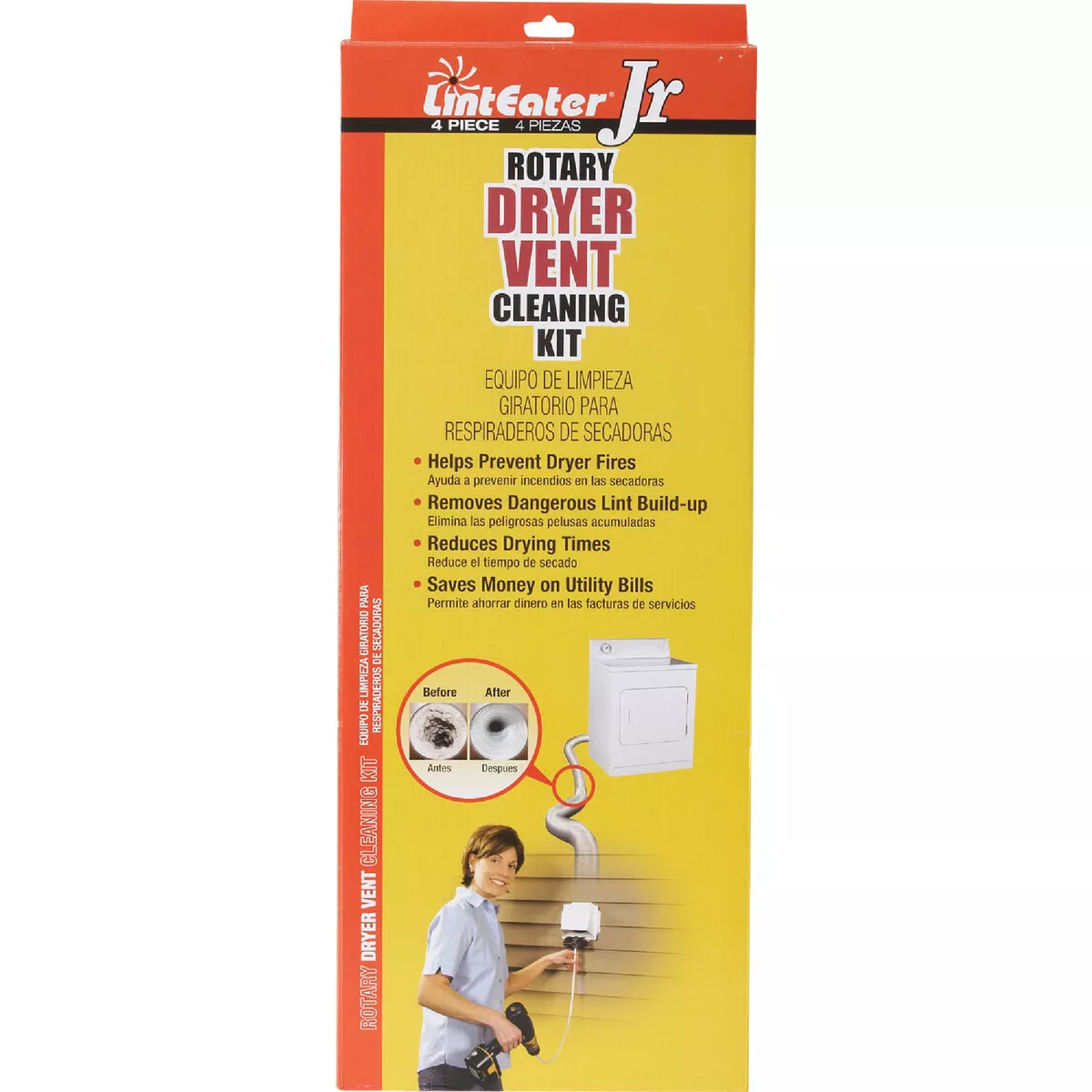 Gardus LintEater Jr. Dryer Vent Cleaning System (4 Piece) | Do it Best