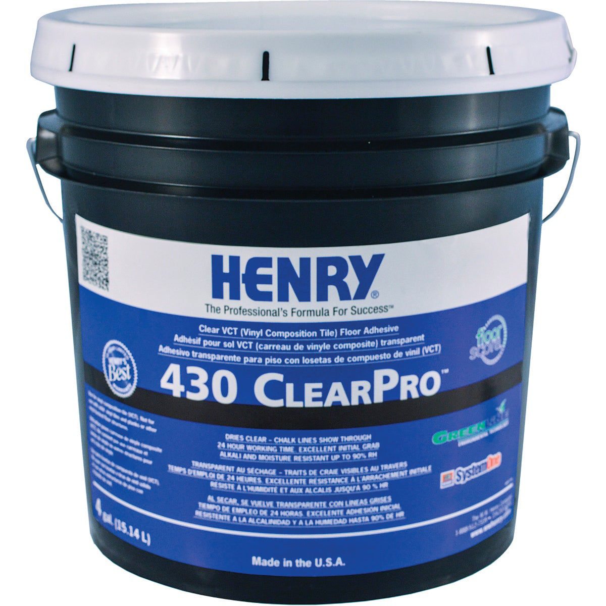 Henry 430 ClearPro Vinyl Floor Adhesive, 4 Gal. | Do it Best
