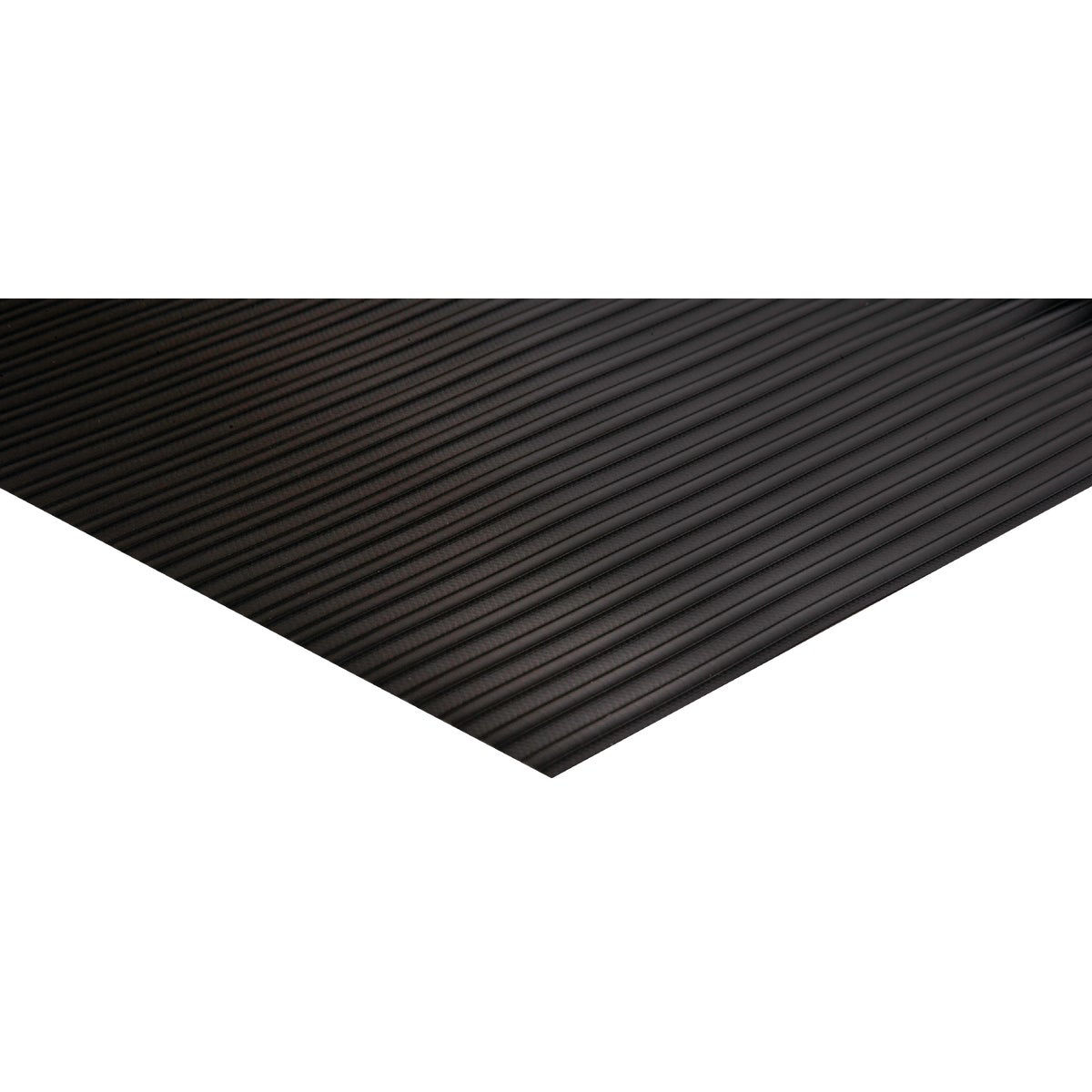 Tenex 27 In. x 75 Ft. Black Vinyl Ribbed Runner, Indoor | Do it Best