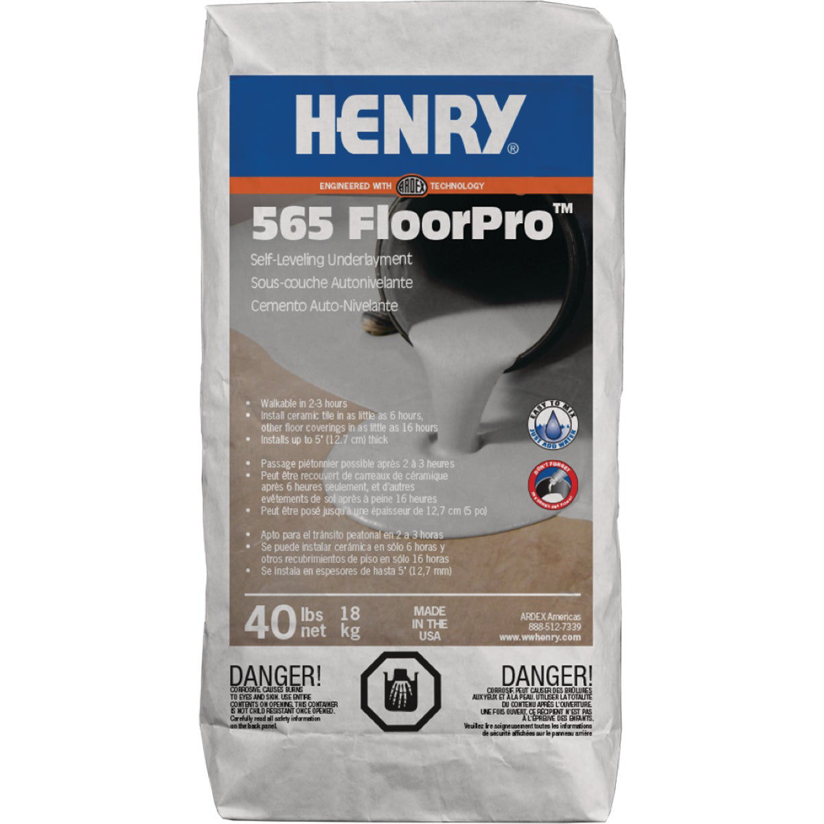 Henry 565 FloorPro Self-Leveling Underlayment (40 Lb.) | Do it Best