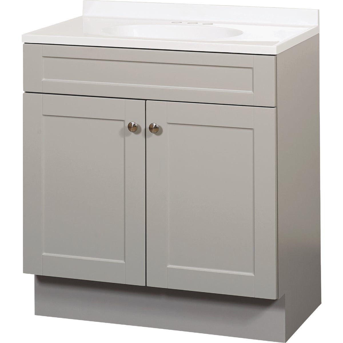 Zenith Zenna Home Cool Gray 30 In. W x 35 In. H x 18 In. D Shaker ...