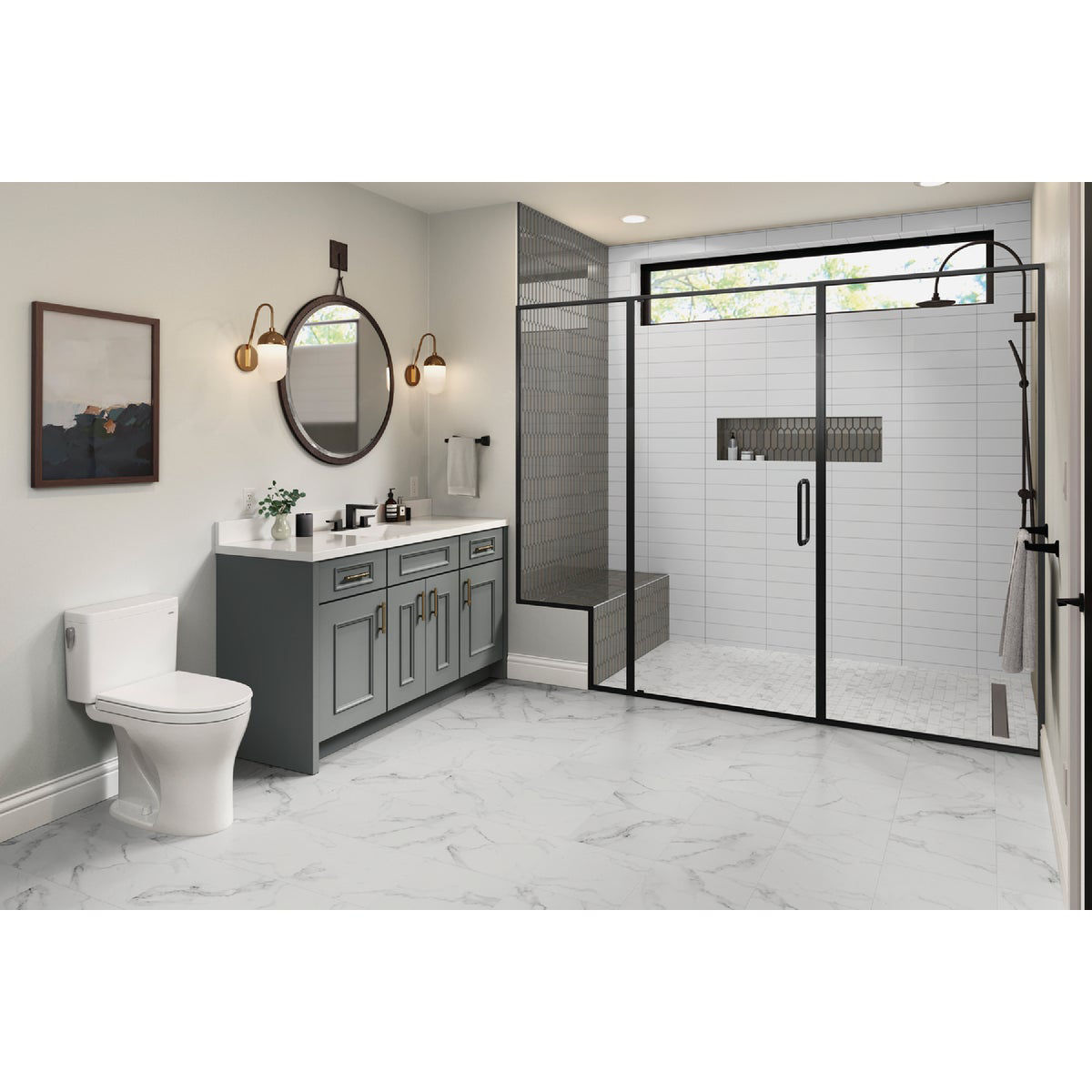 Emser Catch 4 In. x 16 In. Glossy Ice Ceramic Wall Tile (10.83 Sq. Ft ...