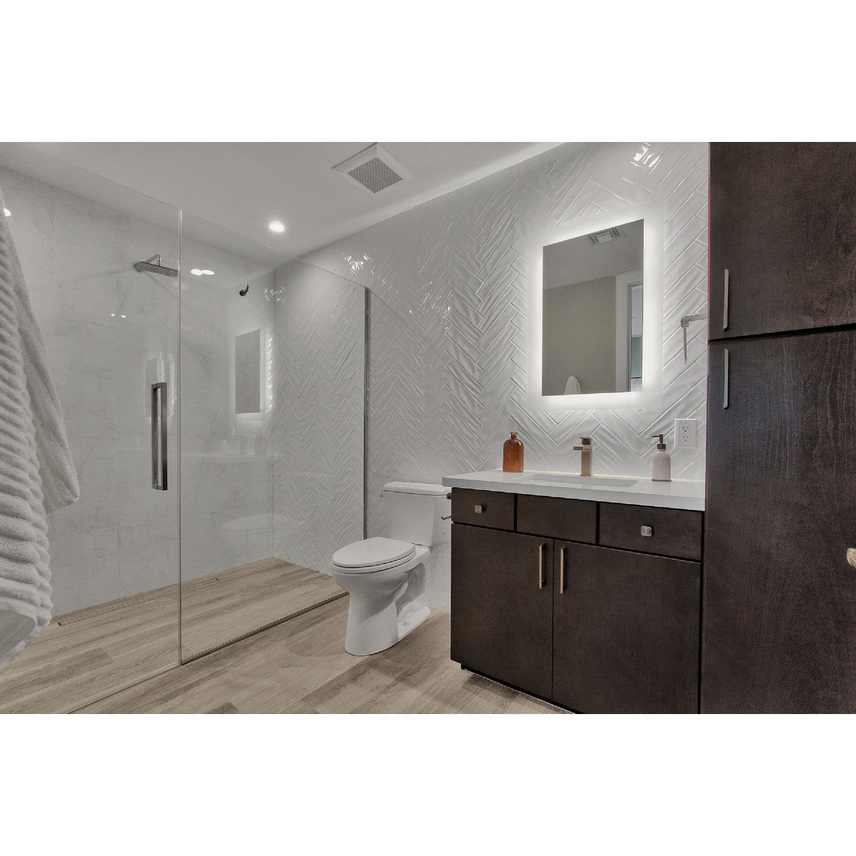 Emser Craft II 3 In. x 12 In. Glossy White Ceramic Wall Tile with ...