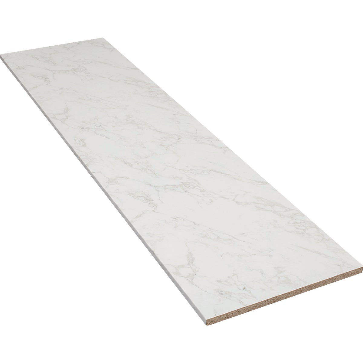 VT Industries Stretta 6 Ft. Laminate White Marble Countertop | Do it Best