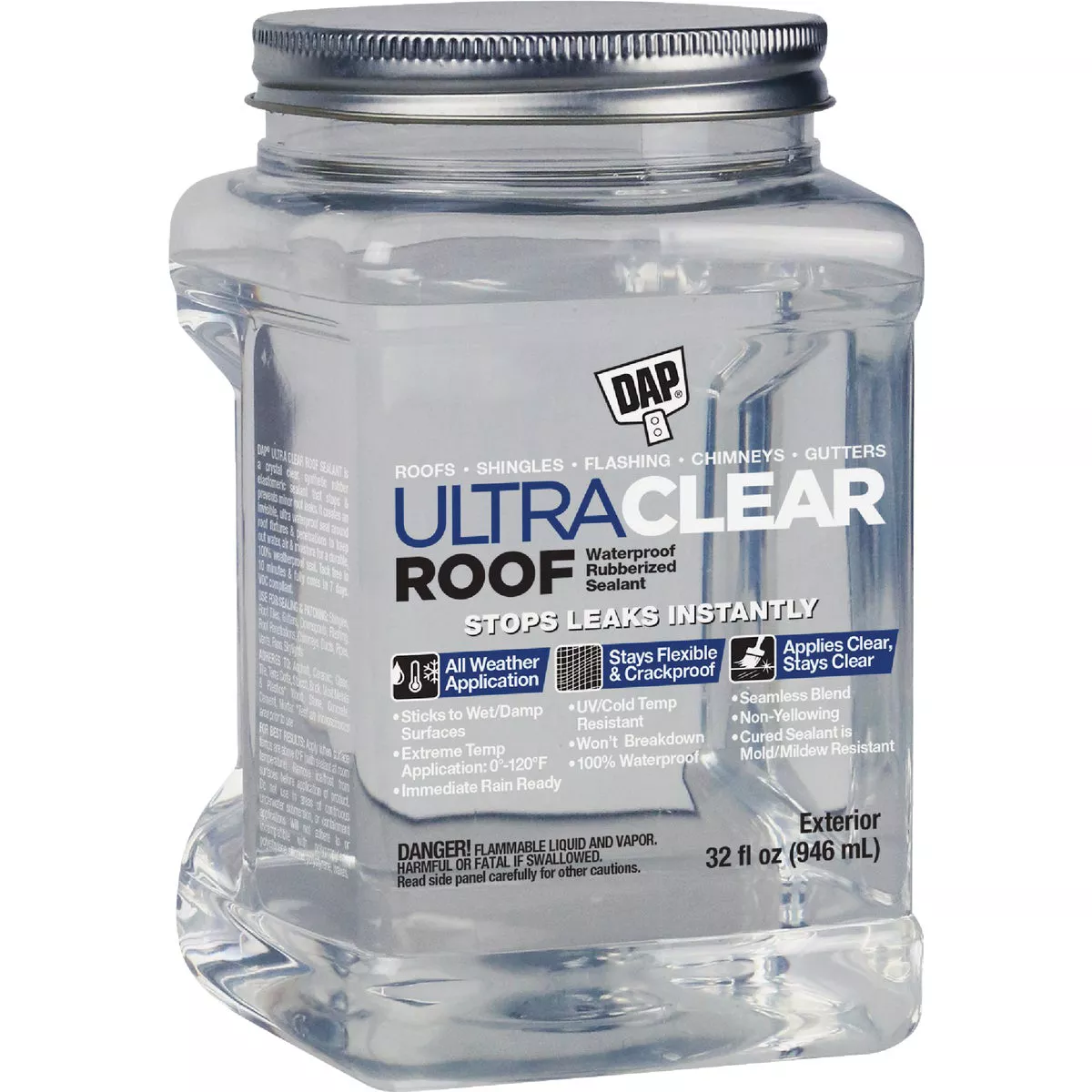 Dap Ultra Clear Roof 32 Oz. Waterproof Rubberized Roof Sealant | Do it Best