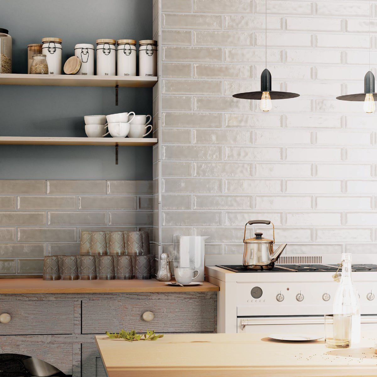 Emser Raku 3 In. x 12 In. Glossy Silver Ceramic Wall Tile with Hand ...