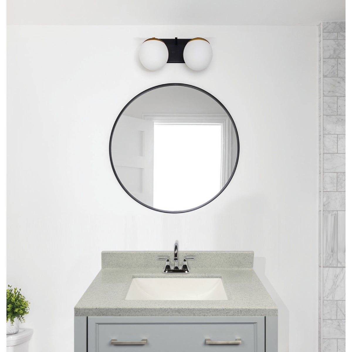 Modular Vanity Tops 31 In. W x 22 In. D Pewter Cultured Marble Vanity ...
