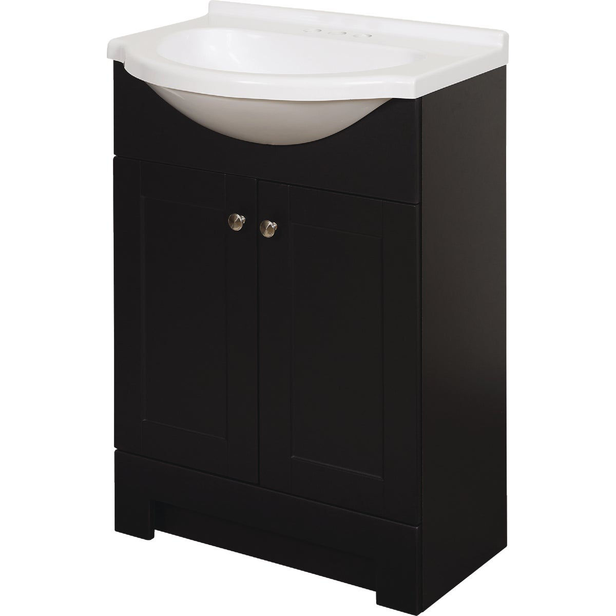 Zenith Zenna Home Espresso 24 In. W x 35 In. H x 18 In. D Euro Vanity ...